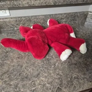 Commonwealth | Toys | Commonwealth Red Elephant Plush 8 | Poshmark
